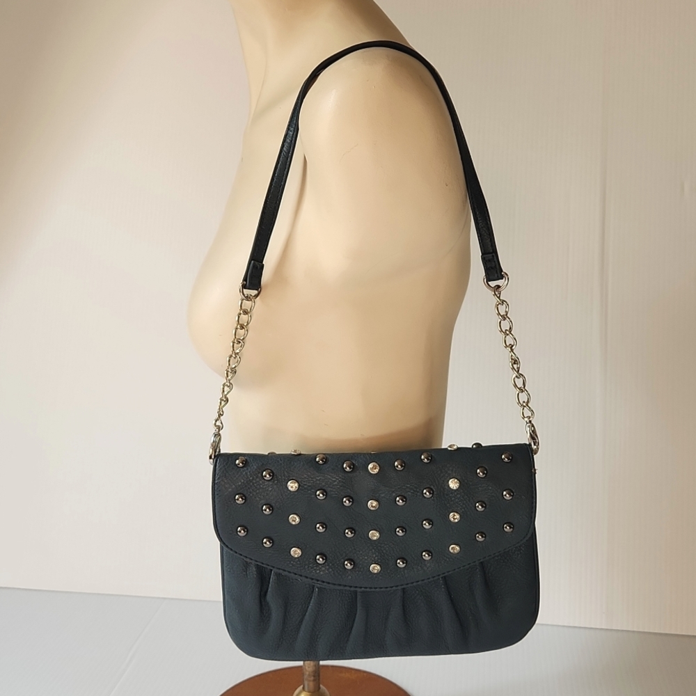 Grace Adele Dark Navy Blue (Almost Black) Rhinestone … - Gem